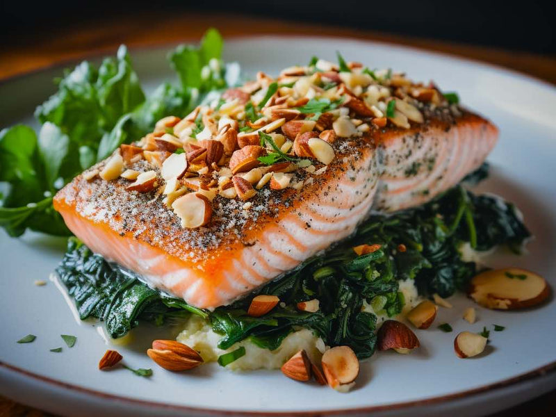 Gourmet Dining at Home: Almond Crusted Salmon – One Stop Halal